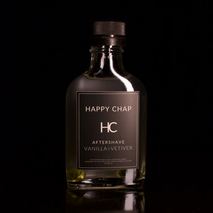 VANILLA+VETIVER AFTERSHAVE SPLASH – HAPPY CHAP